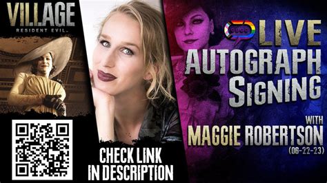 Maggie Robertson Resident Evil Qanda And Pride Autographs 06 22 23 Youtube