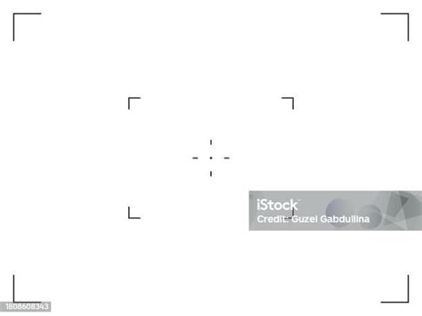 Camera Frame Viewfinder Grid With Cross Target Video Camera Recorder