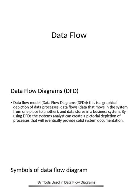 Data Flow Presentation Pdf Data Model Software Design