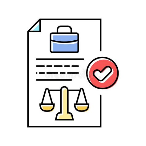 Regulatory Compliance Business Process Color Icon Vector Illustration