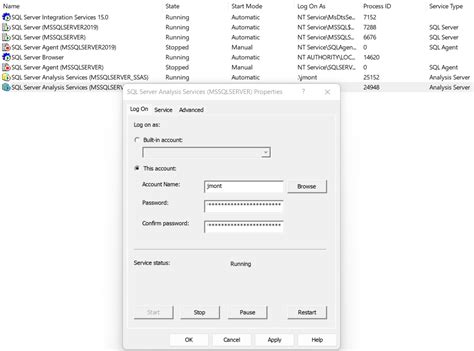 Ssas SQL Server Login Failed For User NT Service MSSQLServerOLAPService