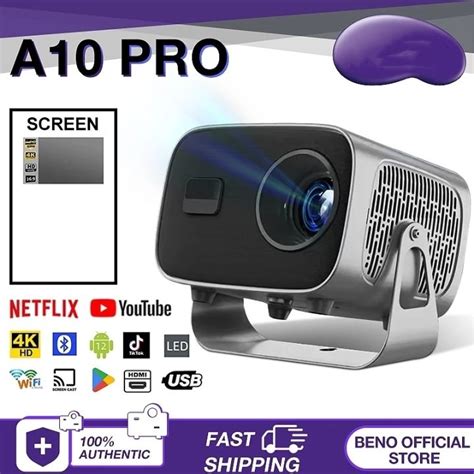 A10 Projector Wifi Bluetooth 4k Ultra High Definition Android 11
