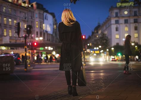 Girl Walking At Night