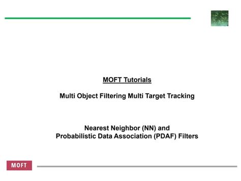 Nn Nearest Neighbor And Pdaf Probabilistic Data Association Filters