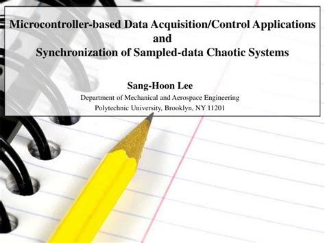 PPT Microcontroller Based Data Acquisition Control Applications And Synchronization Of Sampled