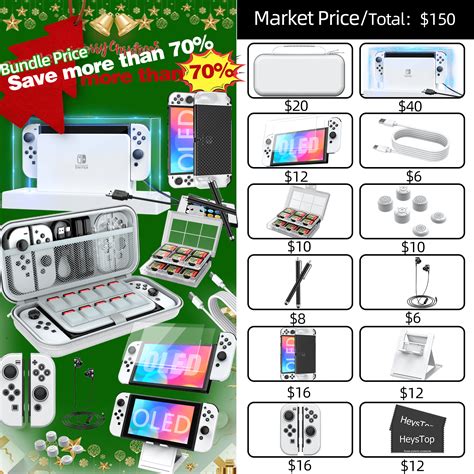 Switch Oled Accessories Bundle 25 In 1 For Switch Oled T Kit With