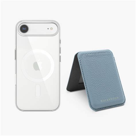 Iphone 17 Air Hd Clear Magsafe Case And Leather Magsafe Wallet With