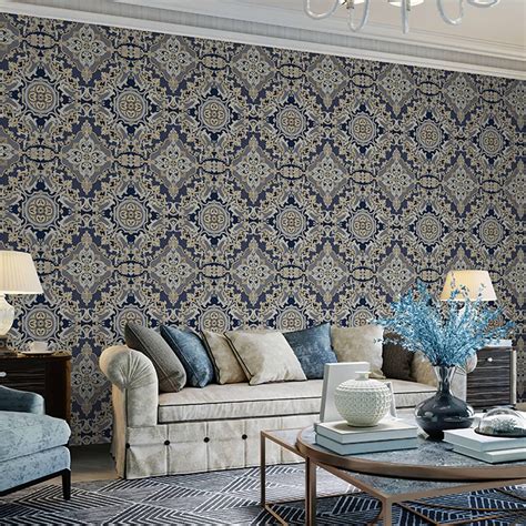 Damask Living Room Ideas