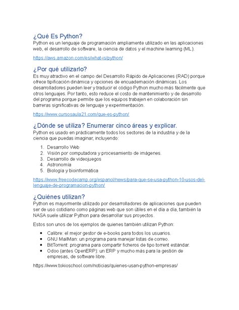 Qué Es Python ¿qué Es Python Python Es Un Lenguaje De Programación