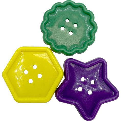 2081 Pk8 Rainbow Buttons Classic Colorful Smooth Bird Foot Toys