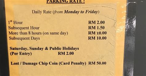 Kuala Lumpur Parking Wisma Bu8 Bandar Utama Parking Rate