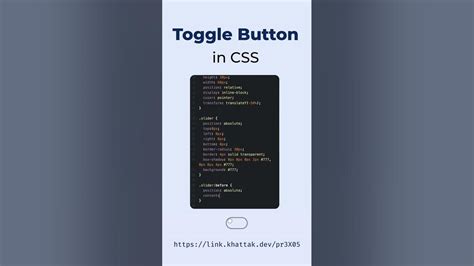 Toggle Buttonslider In Css Shorts Design Responsive Frontend Web Technologies Youtube