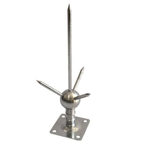 60cm Brass Lighting Rod Three Pole Detachable Copp Vicedeal