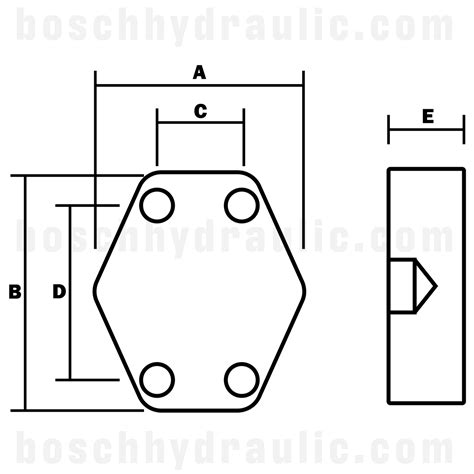 08 Sae Code 61 Blanking 4 Bolt Flange Bosch Hydraulic Connections Ltd