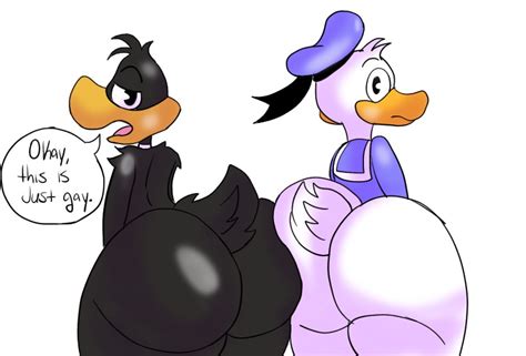 Rule 34 Ass Ass To Ass Avian Big Ass Big Butt Black Feathers Daffy Duck Disney Donald Duck