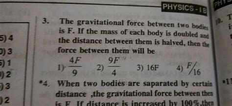 1 10 3 Physics Tel I 3 The Gravitational Force Between Two Bodies