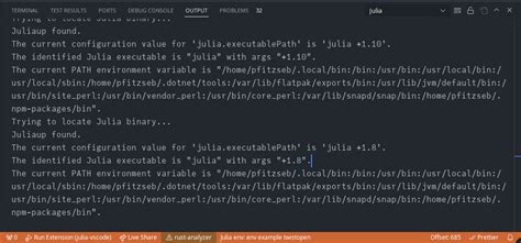 julia executablepath error with the last extension update on ubuntu 22
