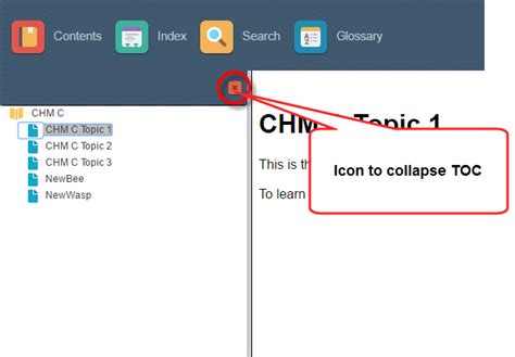 make table of contents pane collapsible expandable adobe community