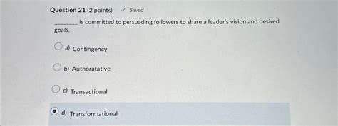 Solved Question 21 (2 ﻿points) ﻿Saved ﻿is committed to | Chegg.com