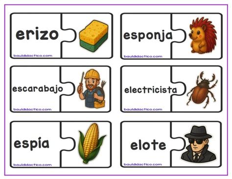 Letra E EspaÑol Baúl Didáctico