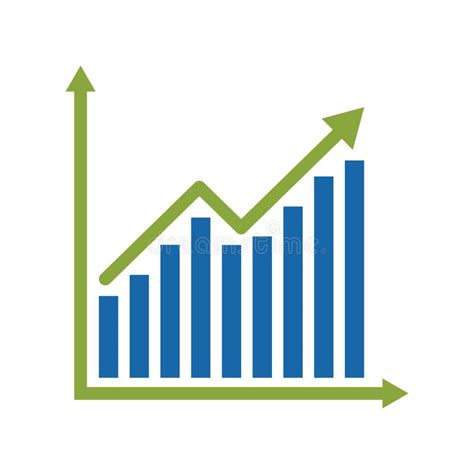 Vector Bar Chart Illustration Business Graph Data Growth Diagram