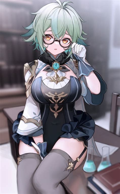 Semi Rimless Eyewear Art Danbooru