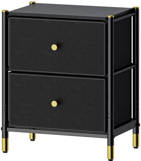 Комод побутовий Luminaria Elegance Black 2b органайзер для зберігання речей та одягу Чорний