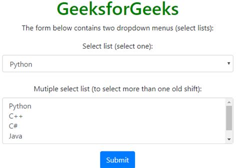 Bootstrap 4 Inputs GeeksforGeeks