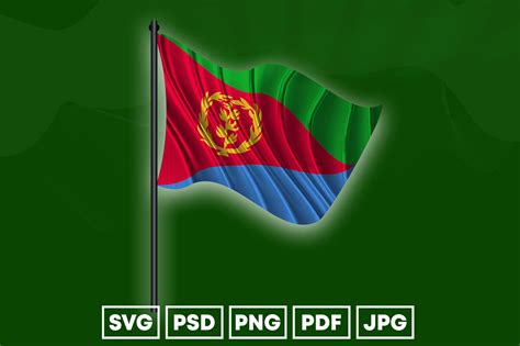 Eritrea Flag Original Colors Graphic Graphic By Design Discovery · Creative Fabrica