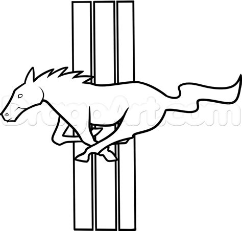Mustang Horse Logo Drawing Clip Art Library