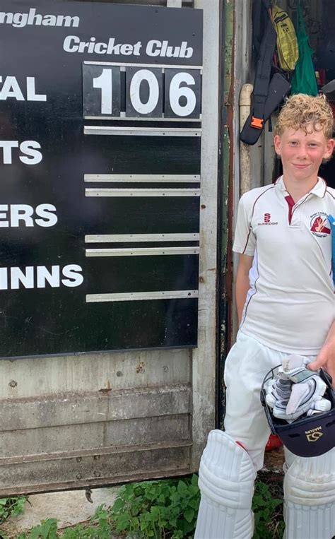 Well Done To Matthew Hillis Who At Great Ellingham Cc