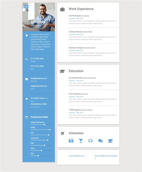 Employee Profile Template Html Css Template Vercel App