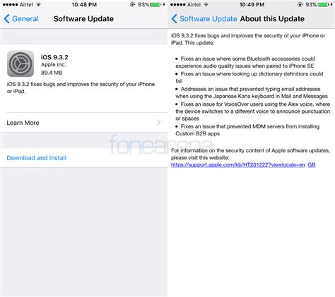 Apple Releases IOS 9 3 2 Update With Bug Fixes And Security Enhancements