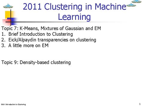 Clustering In Machine Learning Topic Kmeans