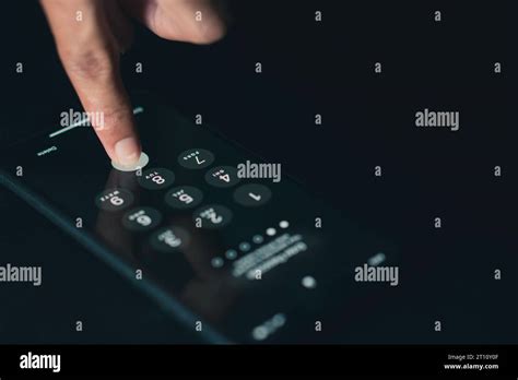 Password For Log In On The Screen Of A Cell Phone Cyber Security