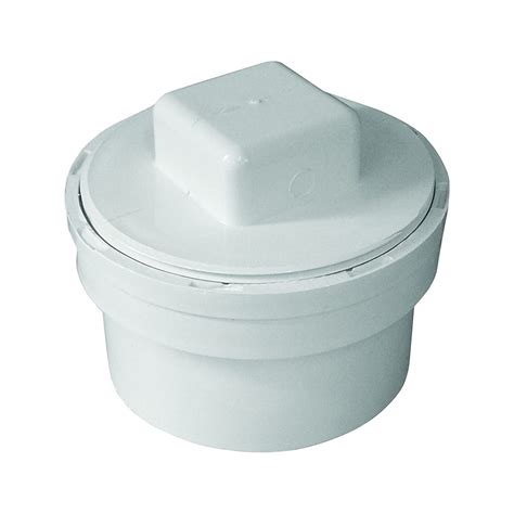 Genova 41640 Fitting Cleanout With Threaded Plug 4 In Hub Pvc