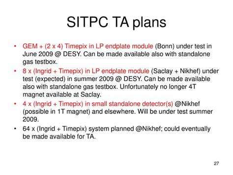 EUDET Extended SC Meeting 31 August Ppt Download