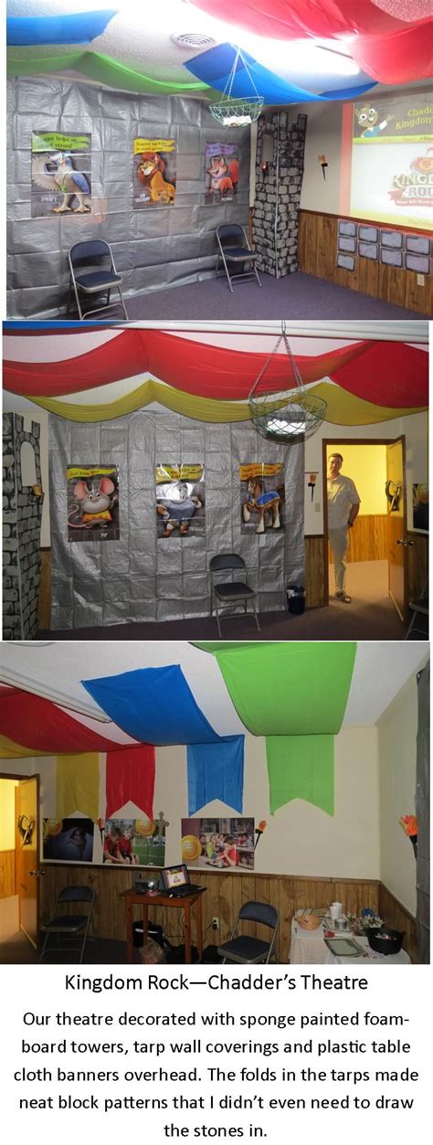Kingdom Rock Vbs Room Decoration At Chadders Theatre