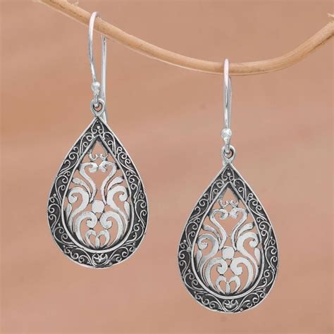 Sterling Silver Dangle Earrings Silver Drop Silver Earrings Dangle