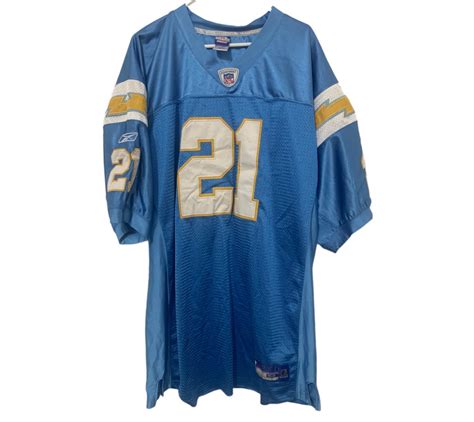 Los Angeles Chargers Ladainian Tomlinson Nfl Jersey Reebok Mens Size 52