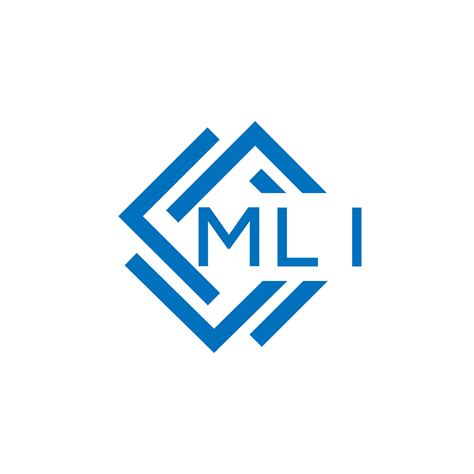 Mli Letter Logo Design On White Background Mli Creative Circle Letter Logo Concept Mli Letter