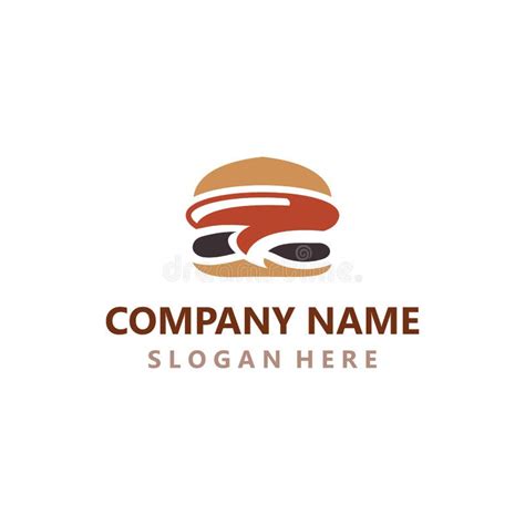 Burger Beef Logo Design Restaurant Template Vector Image Stock