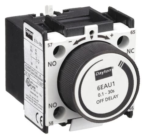 Dayton Off Delay 0 1 Sec 30 Sec Iec Timer Module 6eau1 6eau1 Grainger