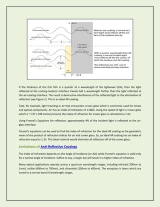Anti Reflective Coatings Pdf Augmented Reality Technology Computing