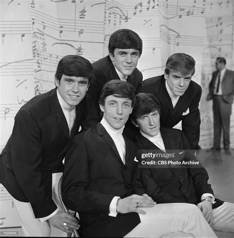 American Singing Group The Dave Clark Five Pose On Stage At The Dave