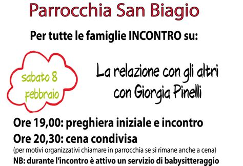 Incontro Con Giorgia Pinelli Audio And Pptx Parrocchia San Biagio
