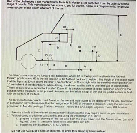 Solved One Of The Challenges A Car Manufacturer Faces Is To Chegg Com