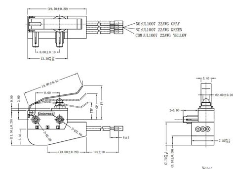 Built In Resistance Subminiature Micro Switch Micro Switch China