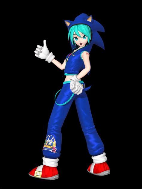 Sonic Miku In Miku Sonic Miku Cosplay
