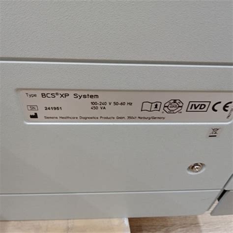 Siemens Bcs Automated Coagulation Analyzer Auction 28331